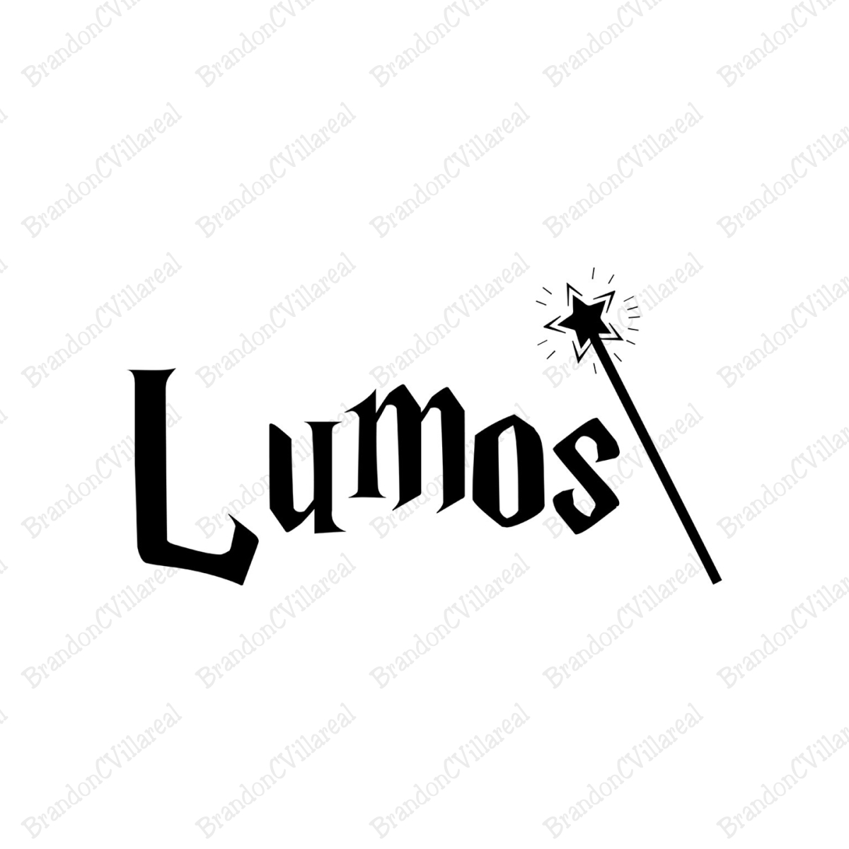 Lumos Magic Stencil SVG, Magic Wands SVG, Harry Potter, Harr | Inspire ...