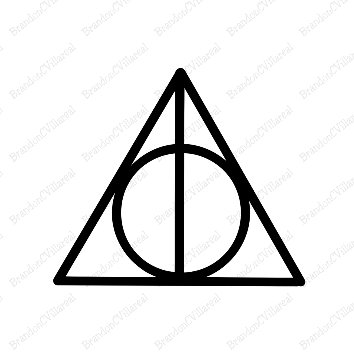 Deathly Hallows Symbol SVG, Harry Potter Symbol SVG, Harry P | Inspire ...