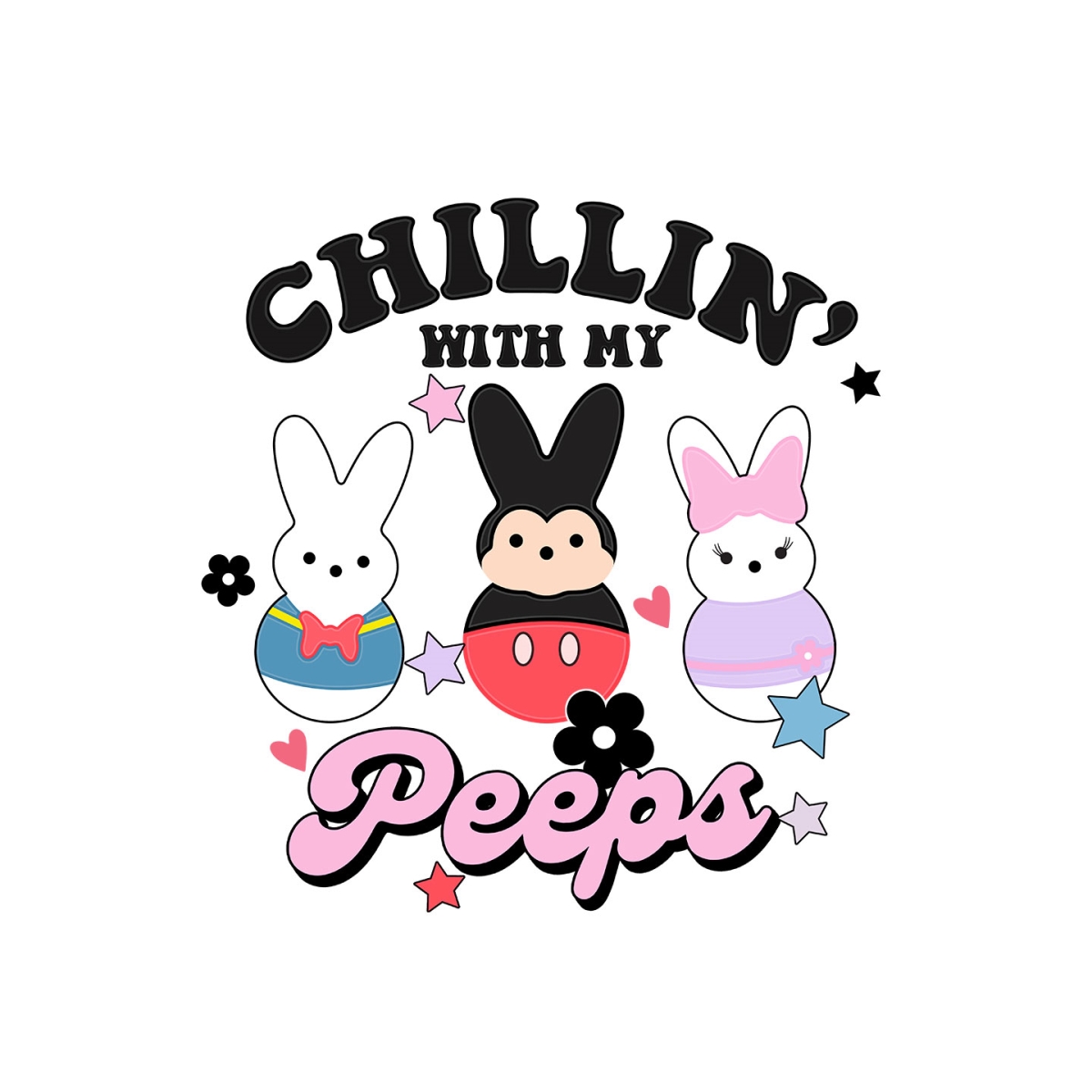 Chilling With My Easter Mickey Mouse Peeps PNG | Inspire Uplift