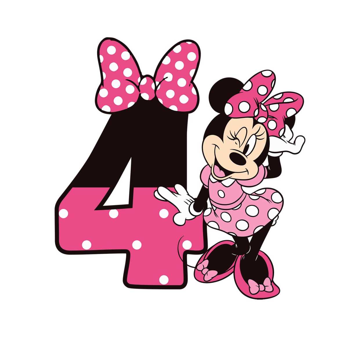 Disney Minnie Mouse 4th Birthday Svg | Inspire Uplift