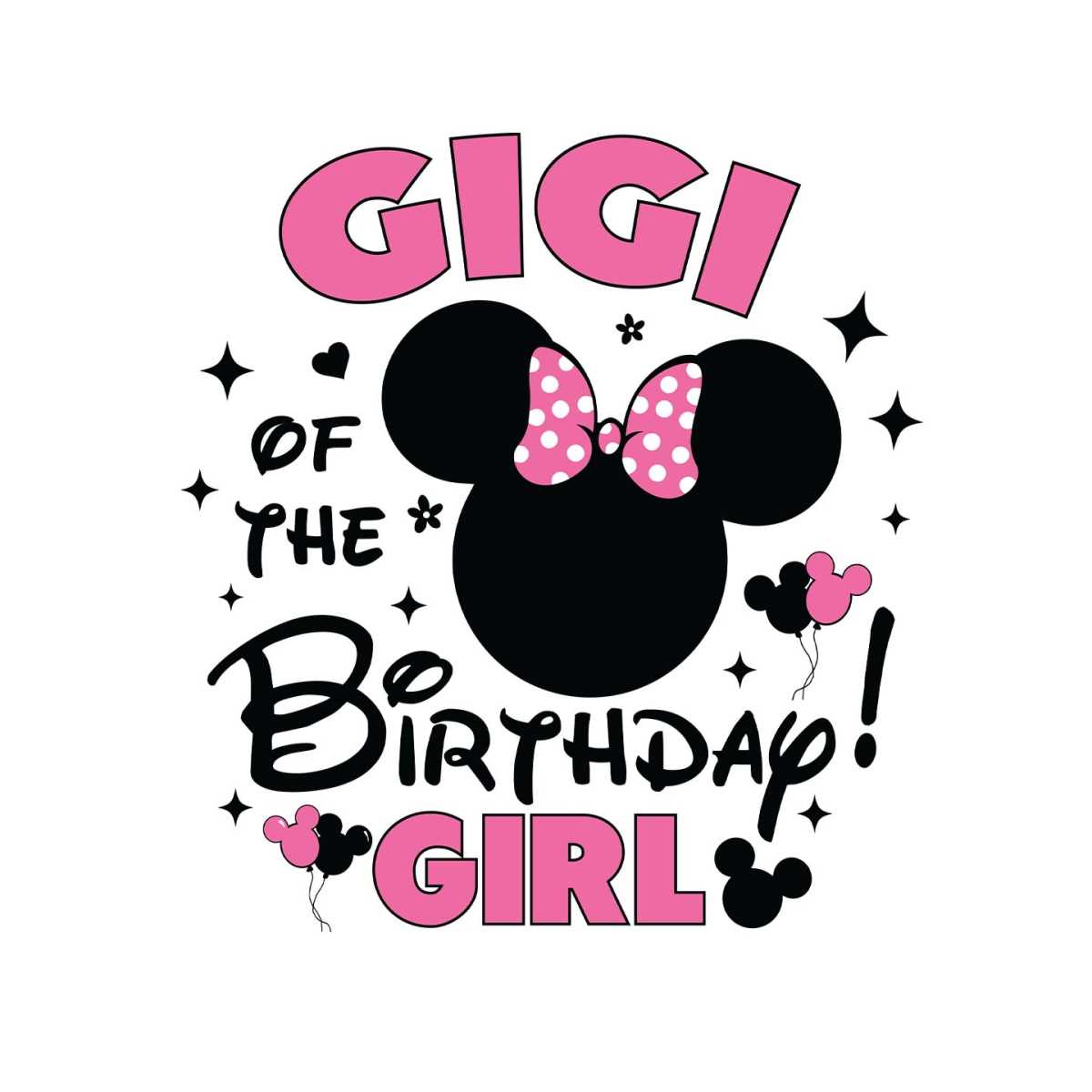 Gigi Of The Birthday Girl Minnie Mouse Svg - Inspire Uplift