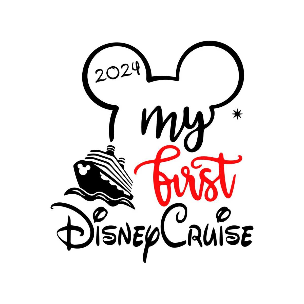 My First Disney Cruise Ship 2024 SVG | Inspire Uplift
