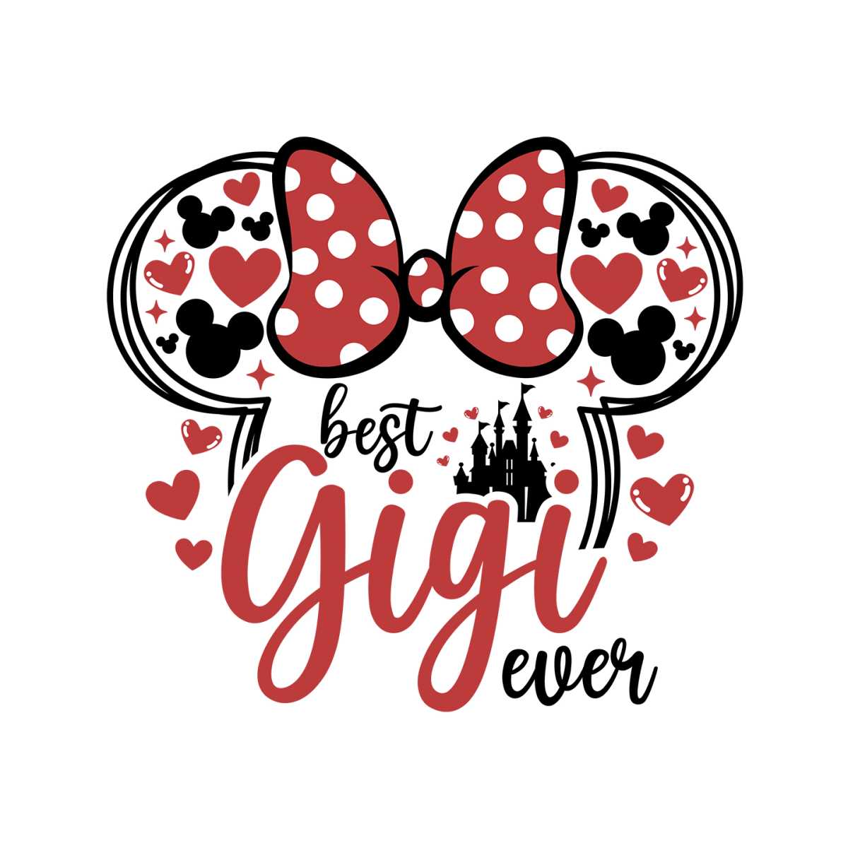 Best Gigi Ever Minnie Mouse Castle SVG | Inspire Uplift
