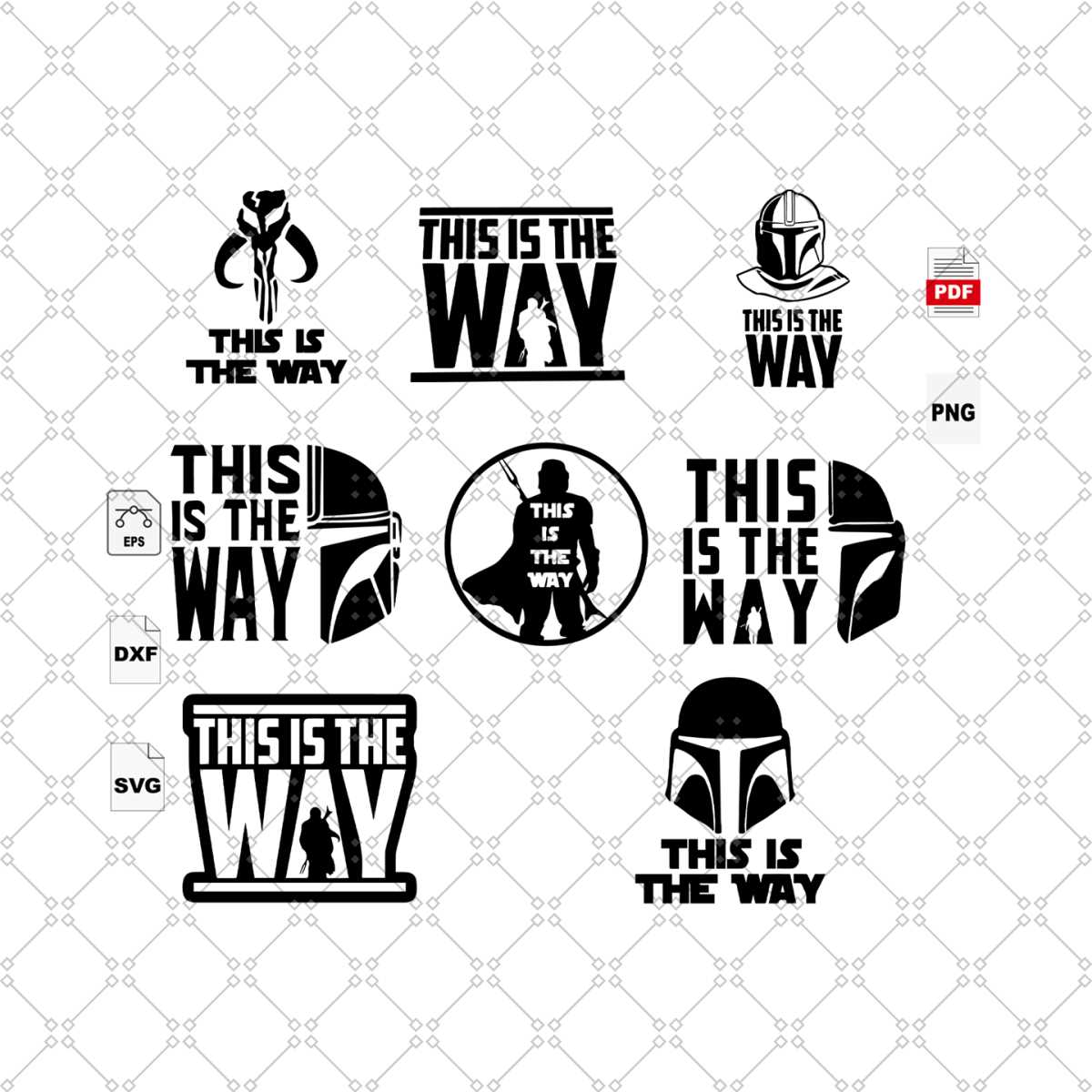 This Is The Way Bundle, Mandalorian, Mando, Star War Svg, Ba | Inspire ...