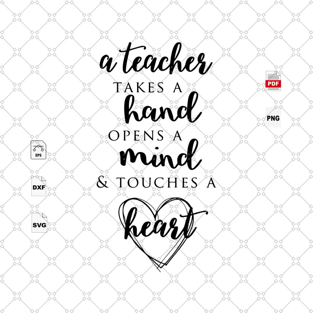A Teacher Takes A Hand, Trending, School Gift Svg, Teacher, | Inspire ...
