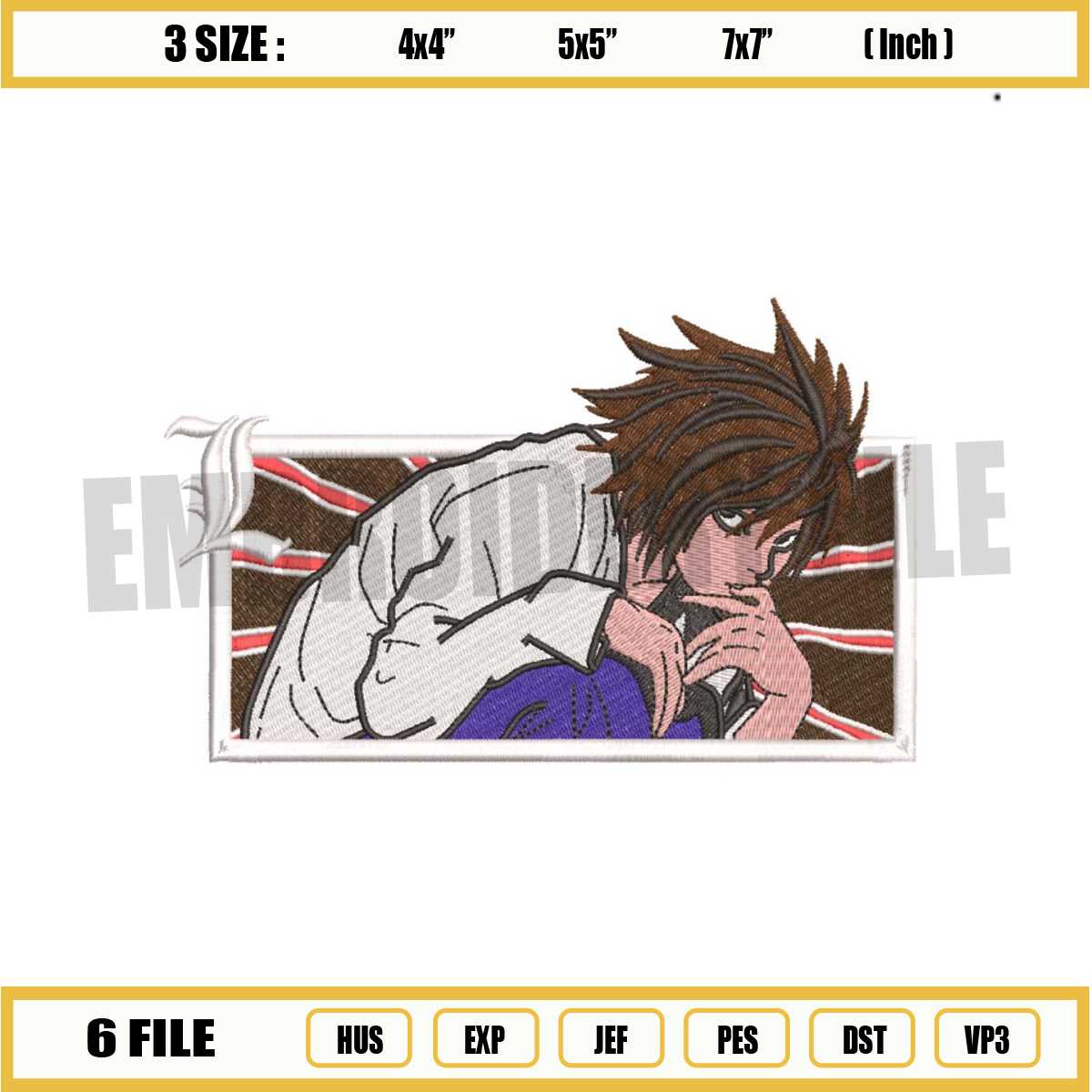 Death Note Embroidery Design | Inspire Uplift