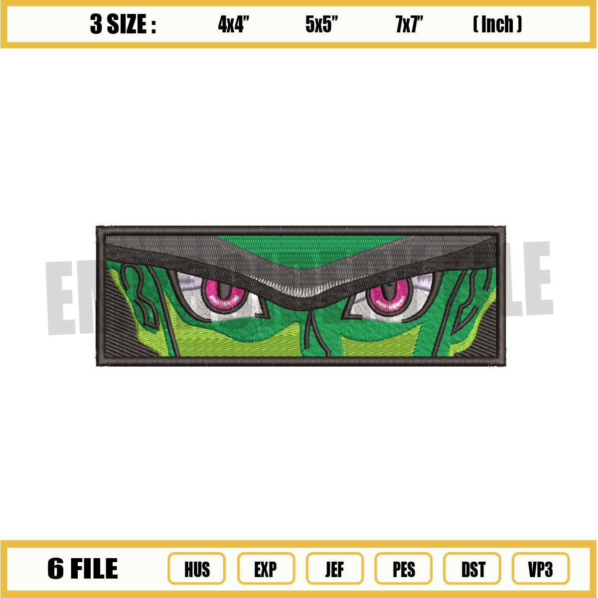 Anime Embroidery Pattern HxH Meruem Eyes | Inspire Uplift