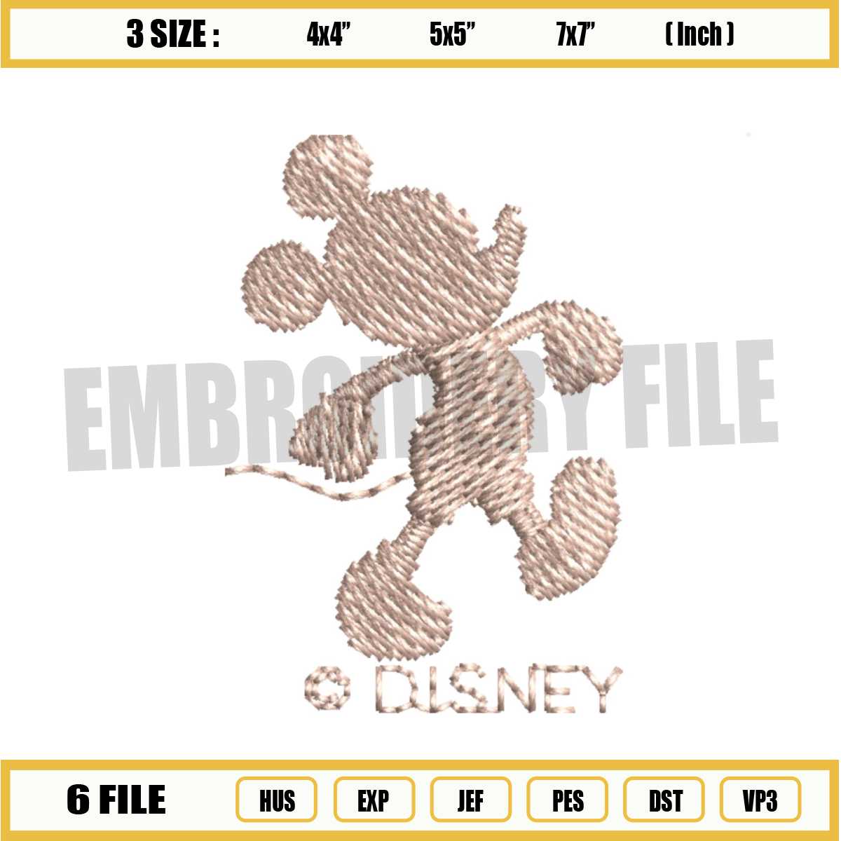 Disney Mickey Embroidery Design Png | Inspire Uplift