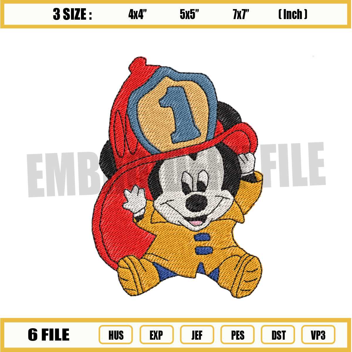 Adorable Mickey Embroidery Disney ,png | Inspire Uplift