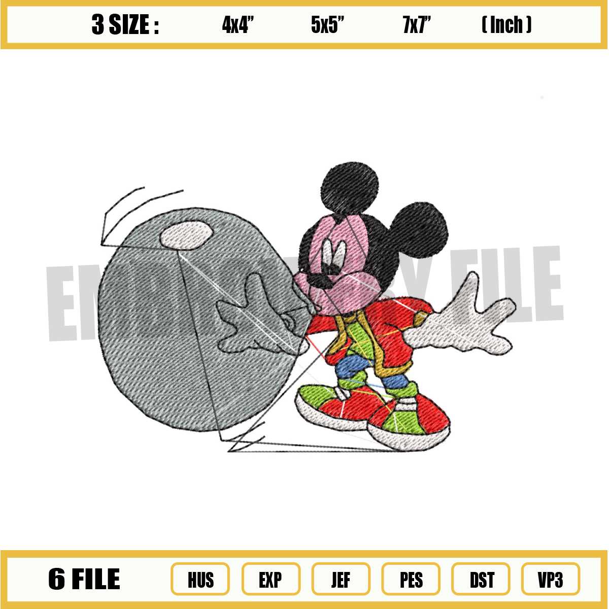 Embroidery Mickey Disney Design ,png | Inspire Uplift