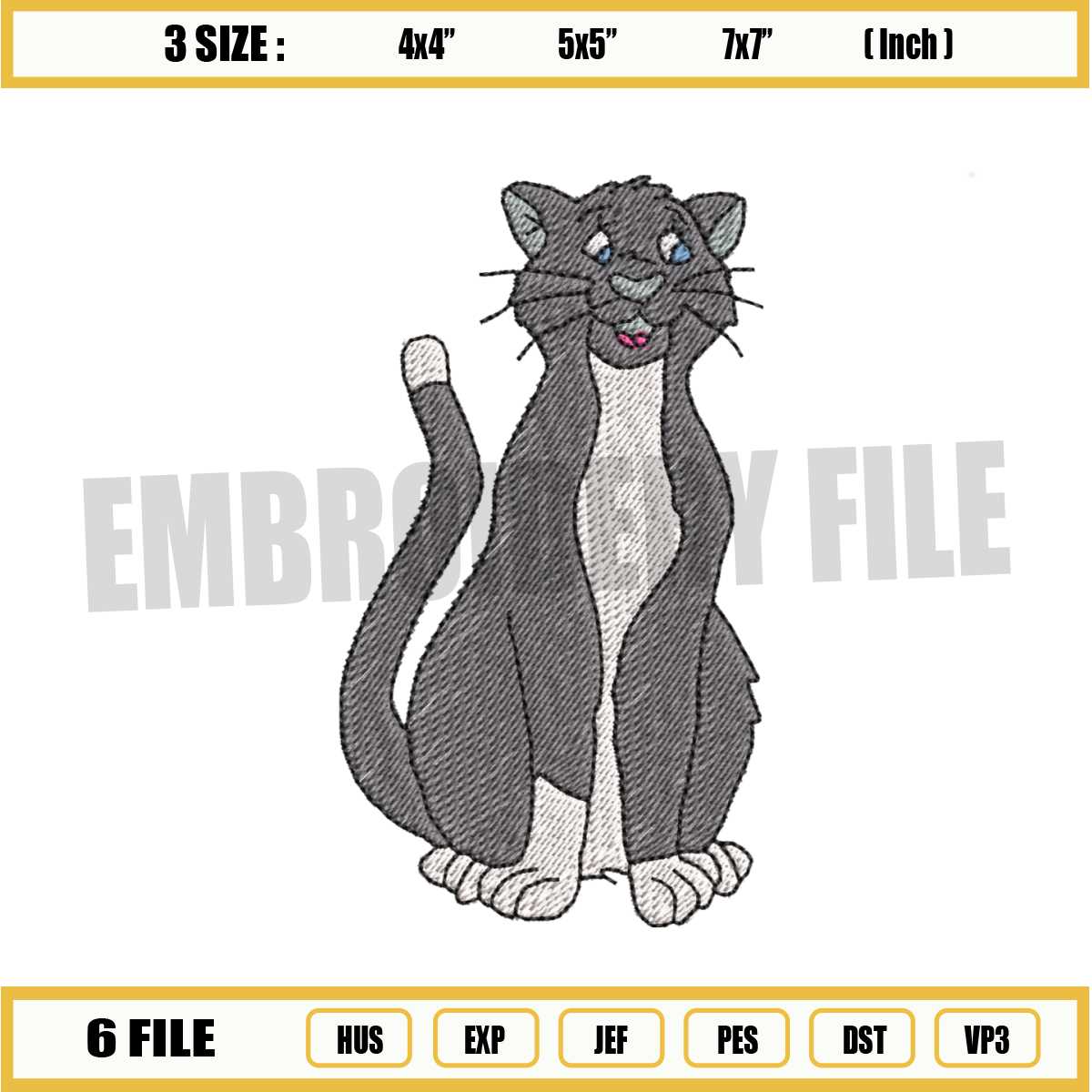 Thomas O Malley Aristocats Dad Embroidery Png | Inspire Uplift