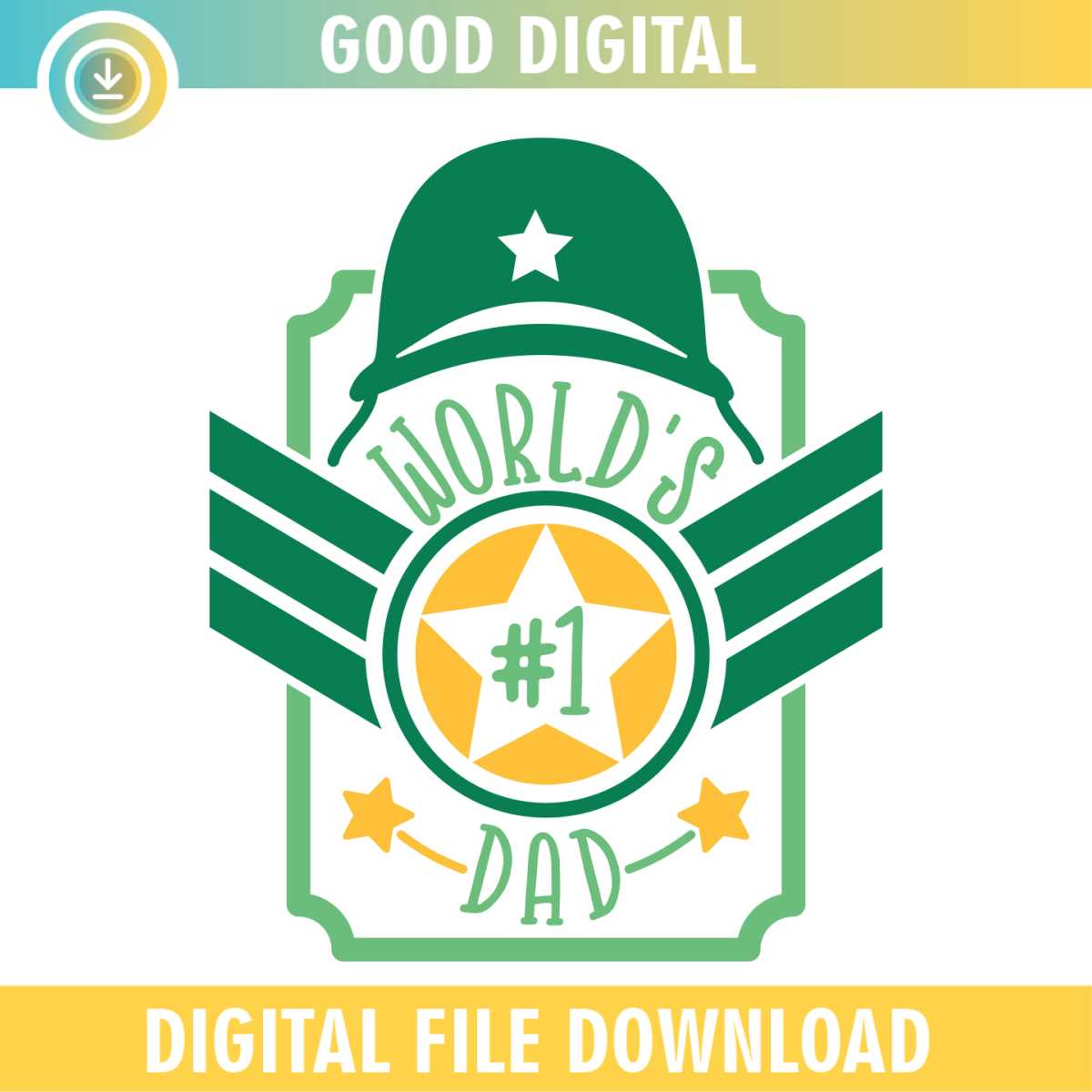 Worlds First Dad Veteran SVG | Inspire Uplift