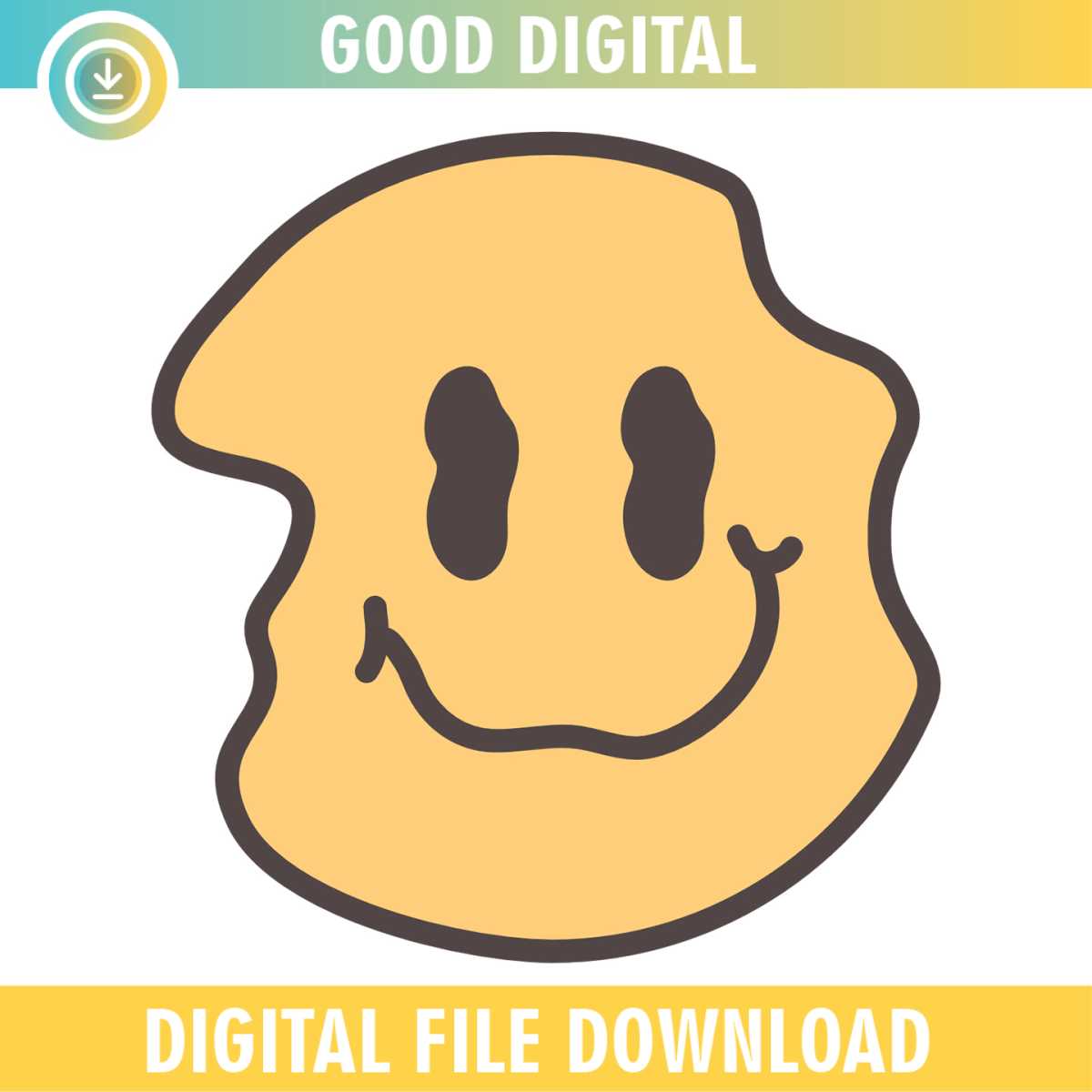 Patriotic Squiggly Smiley Face 4th Of July Day SVG | Inspire Uplift