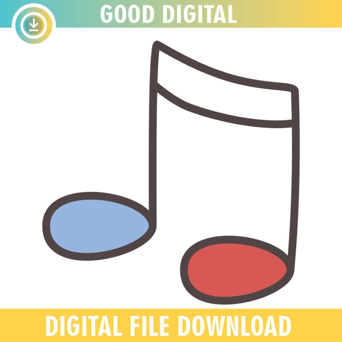 Patriotic Music Note 4th Of July Day SVG | Inspire Uplift