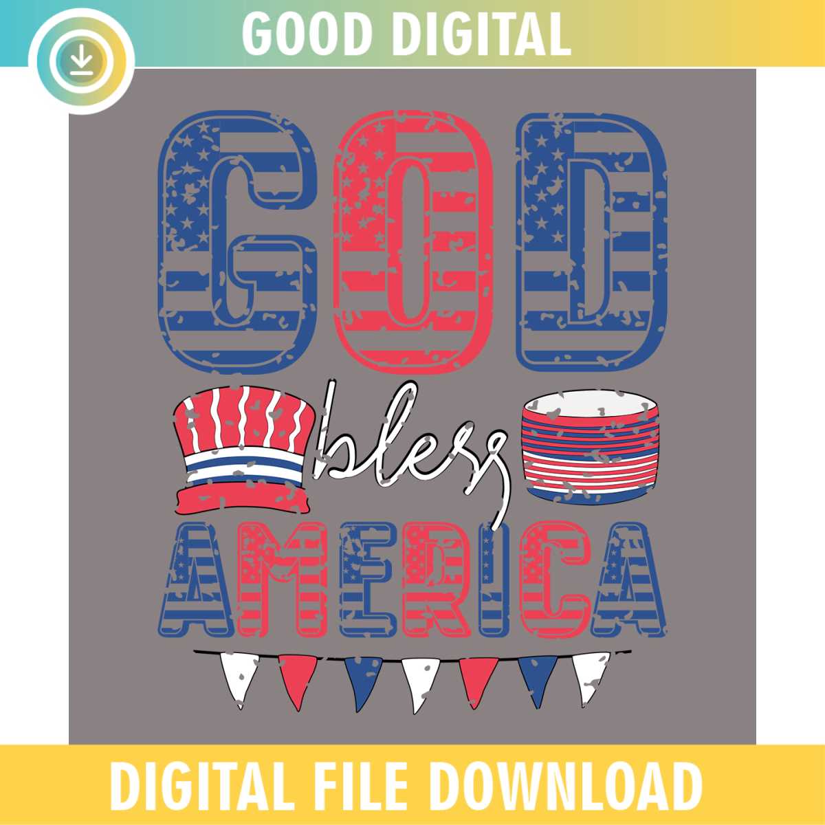 God Bless America 4th Of July Celebrating SVG | Inspire Uplift