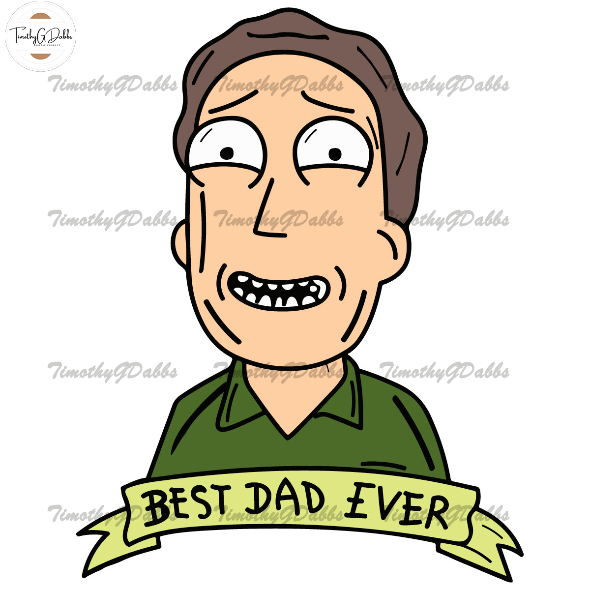 Best Dad Ever Jerry Smith SVG | Inspire Uplift