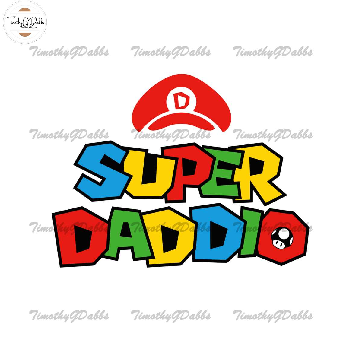 Super Daddio SVG, Mario Dad SVG, Daddy SVG | Inspire Uplift