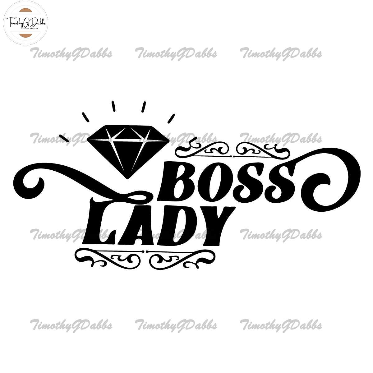 Boss Lady Diamond Svg, Lady Boss Svg, Boss Girl Svg | Inspire Uplift
