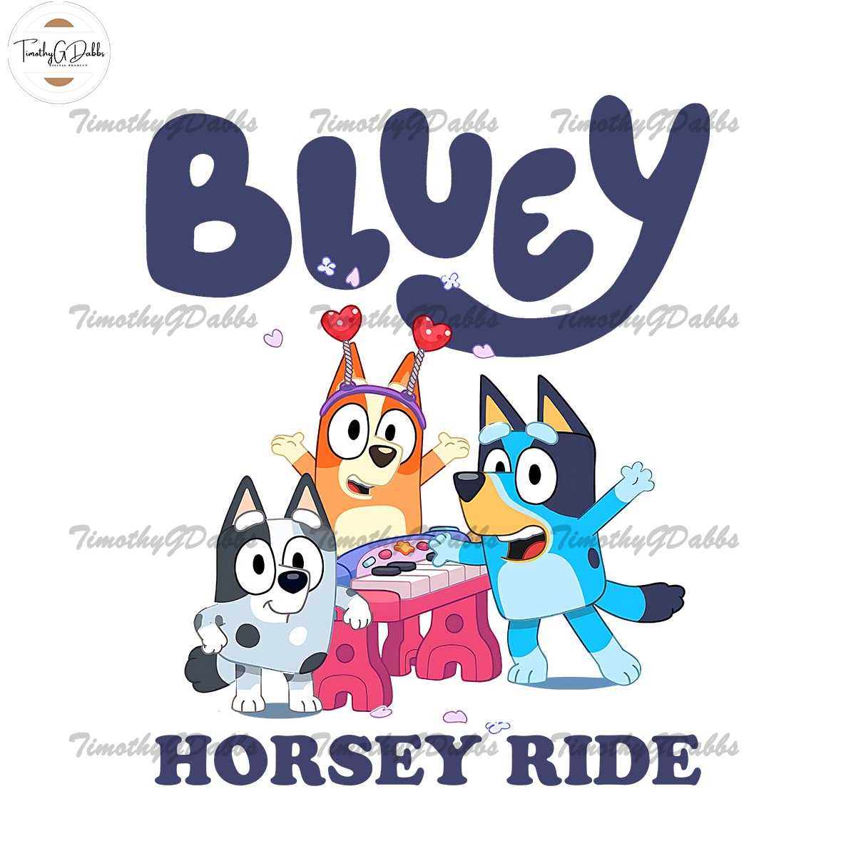 Bluey Horsey Ride SVG Cricut Files | Inspire Uplift