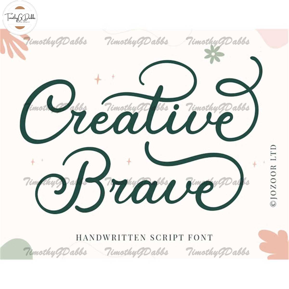 Script Font, Handwritten Font, Font with Tails, Flourish Wed | Inspire ...
