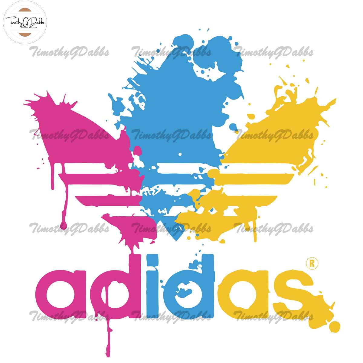 AdidasColorful Melt Svg, Colorful Adidas Svg, Paint Adidas L | Inspire Uplift