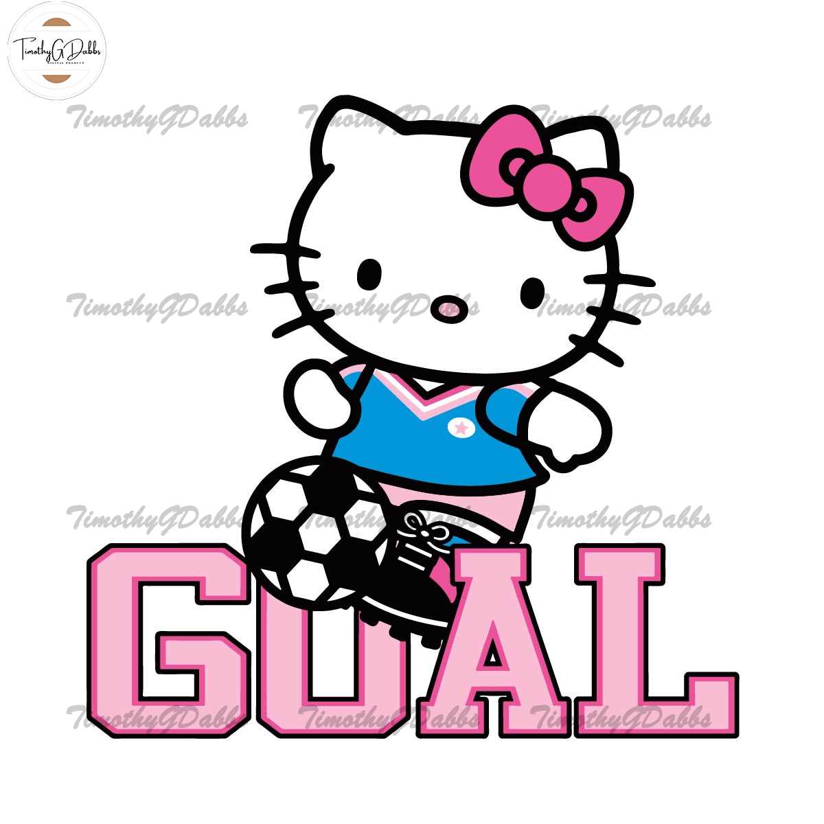 Hello Kitty Soccer GOAL Sports Athlete Tee Shirt | Inspire Uplift