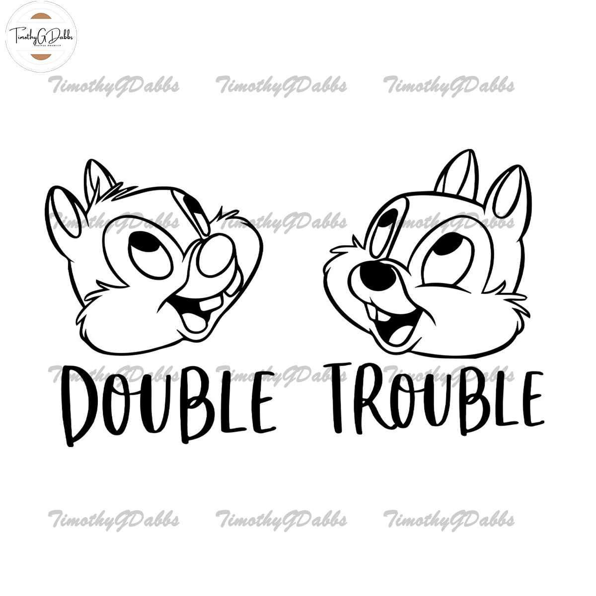 Double Trouble Chip and Dale SVG | Inspire Uplift