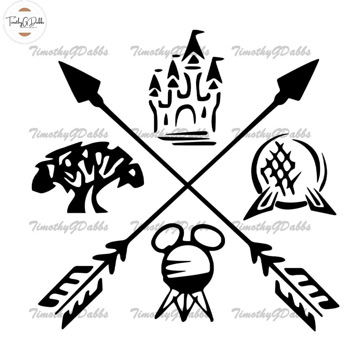 Disney Parks Arrow SVG | Inspire Uplift