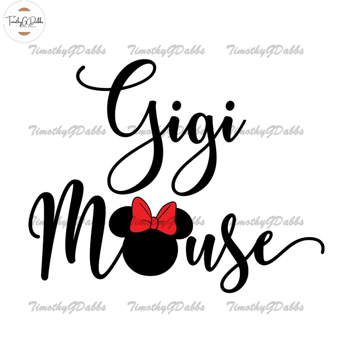 Gigi Minnie Mouse SVG | Inspire Uplift