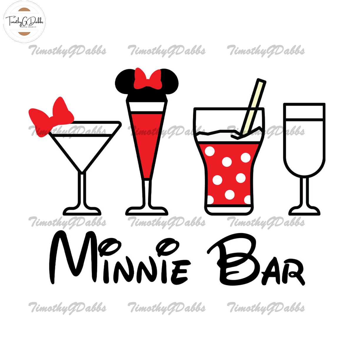 Disney Minnie Mouse Bar SVG | Inspire Uplift