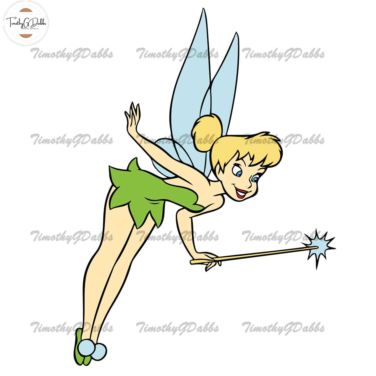 Tinkerbell svg cut file, tinkerbell silhouette svg, tinkerbe | Inspire ...