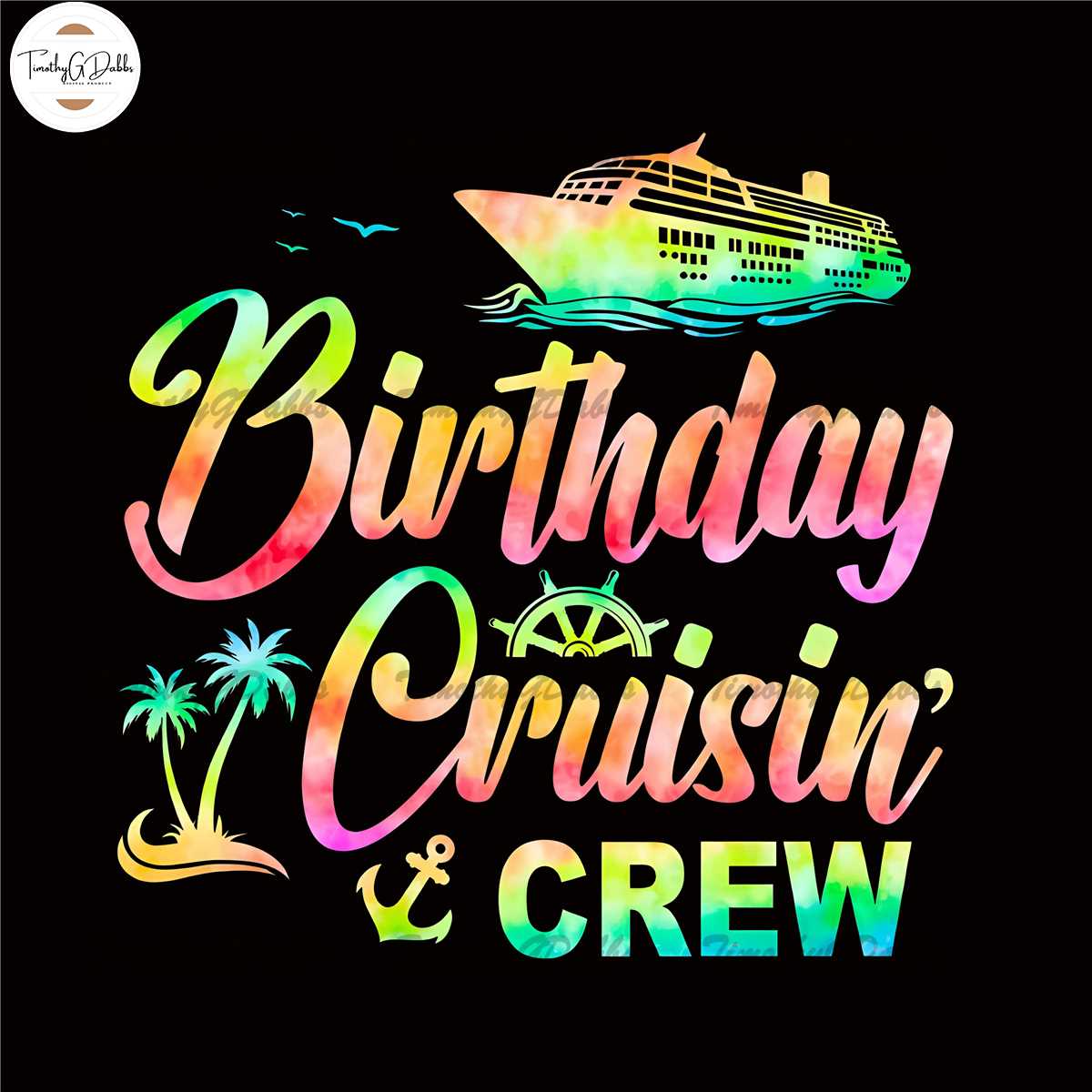 Birthday Cruising Crew Svg | Inspire Uplift