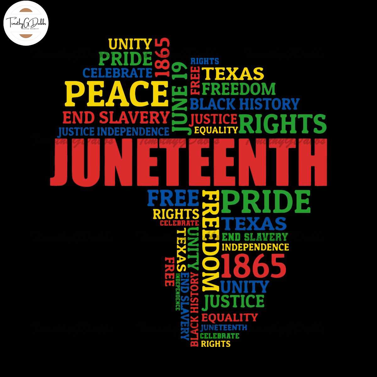 Juneteenth Map 1865 Sublimation Png | Inspire Uplift