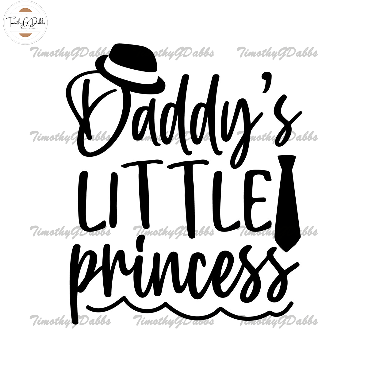 Daddys Little Princess Svg Happy Fathers Day Gift For Dad De | Inspire ...