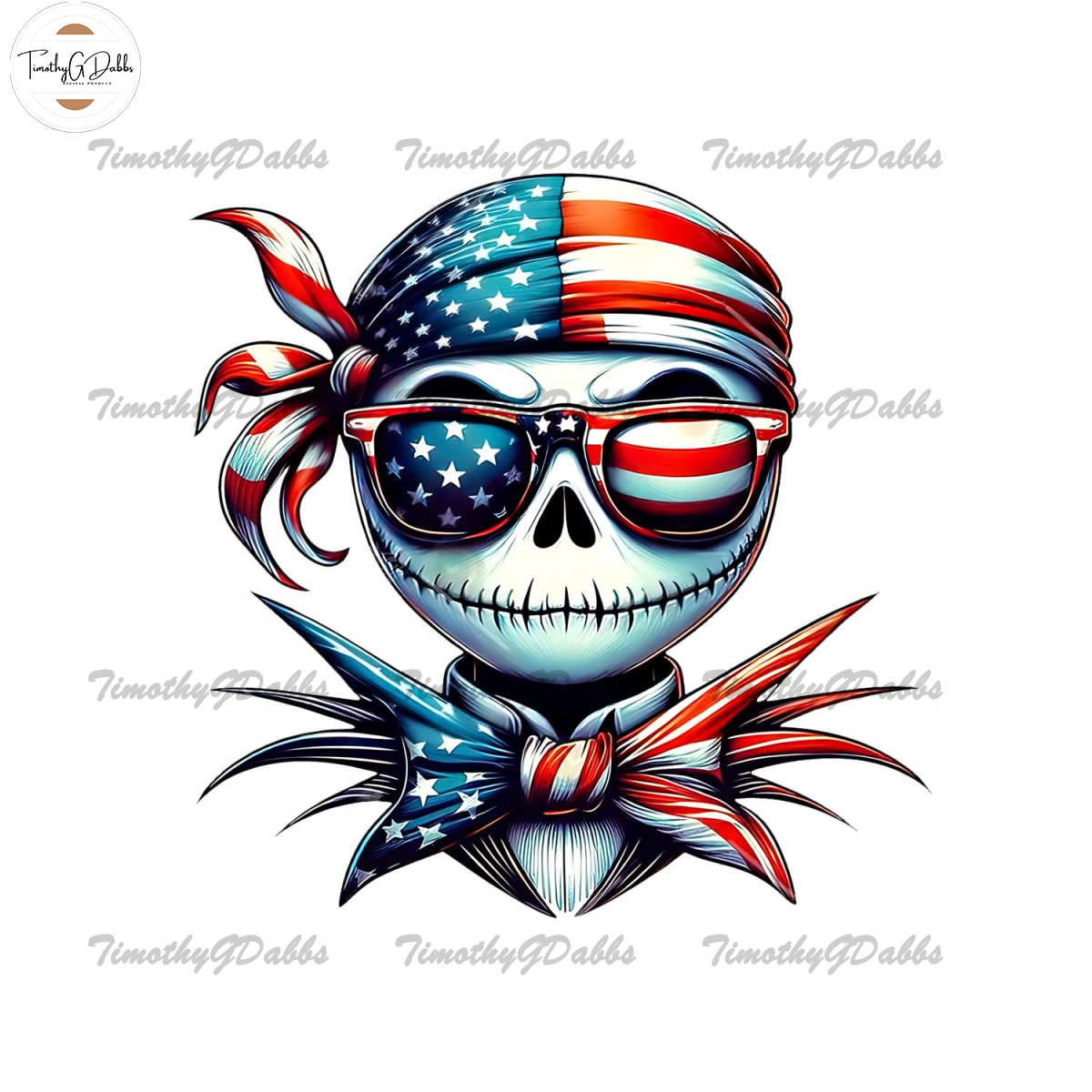Jack Skellington 4th Of July PNG, Horror Character 4th Of Ju | Inspire ...