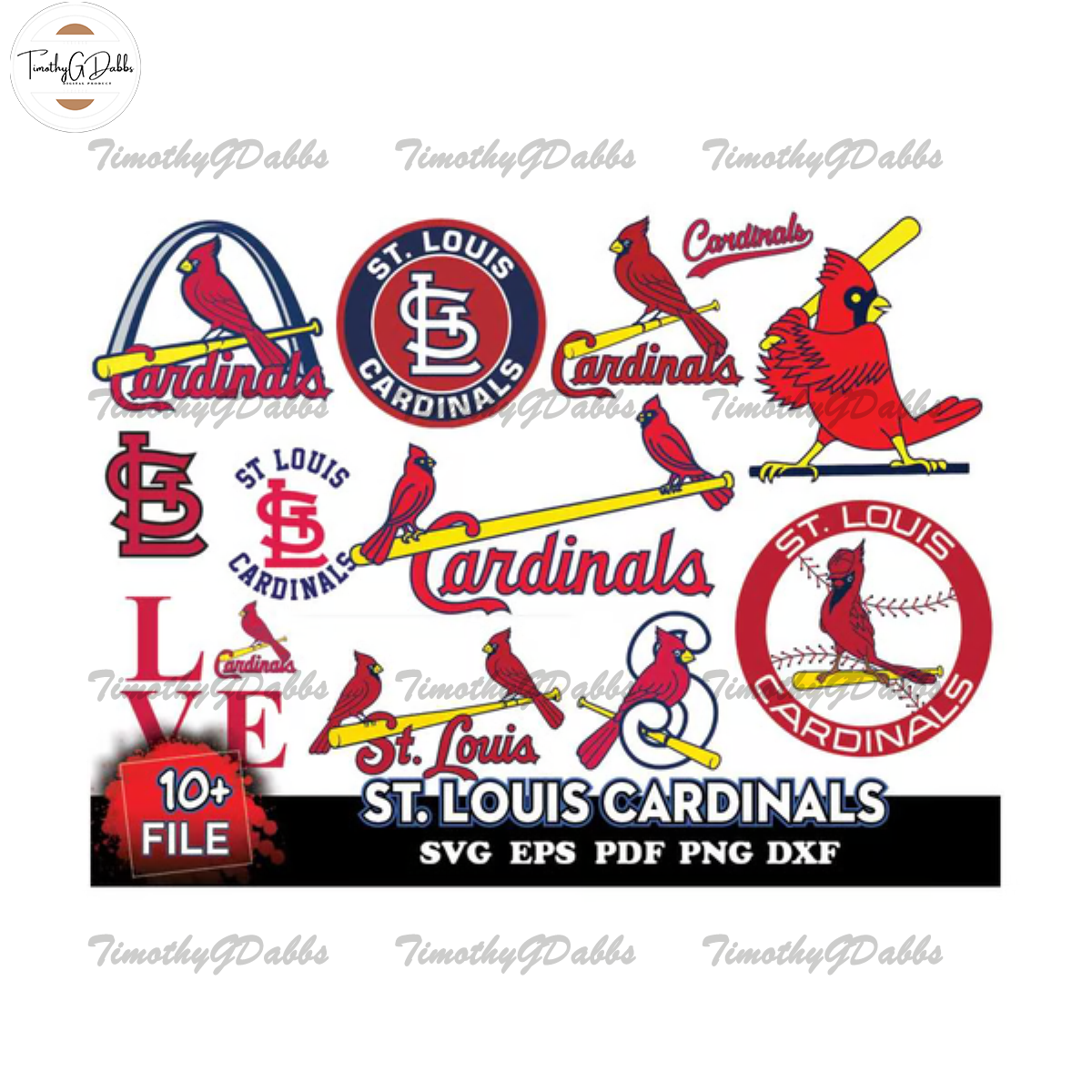 10 Files St. Louis Cardinals Svg Bundle,Fathers Day Svg, Ind | Inspire ...