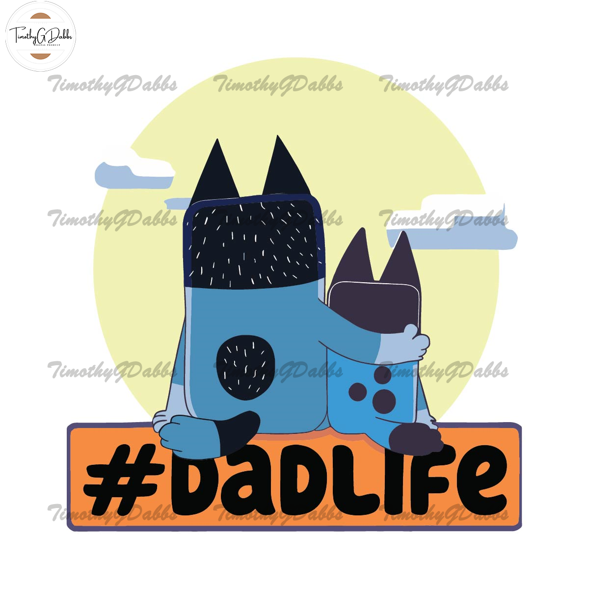 Bluey Dad Life SVG, Bandit Heeler And Bluey SVG, Fathers Day | Inspire ...