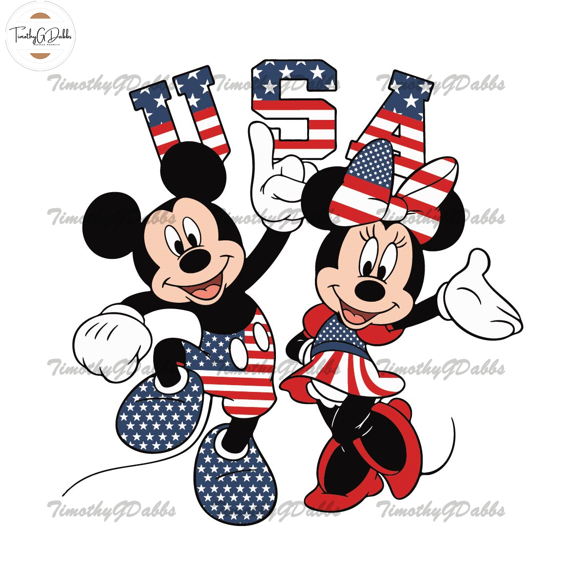 Fourth Of July SVG, 4th of July SVG,Mickey And Minnie Happy | Inspire ...