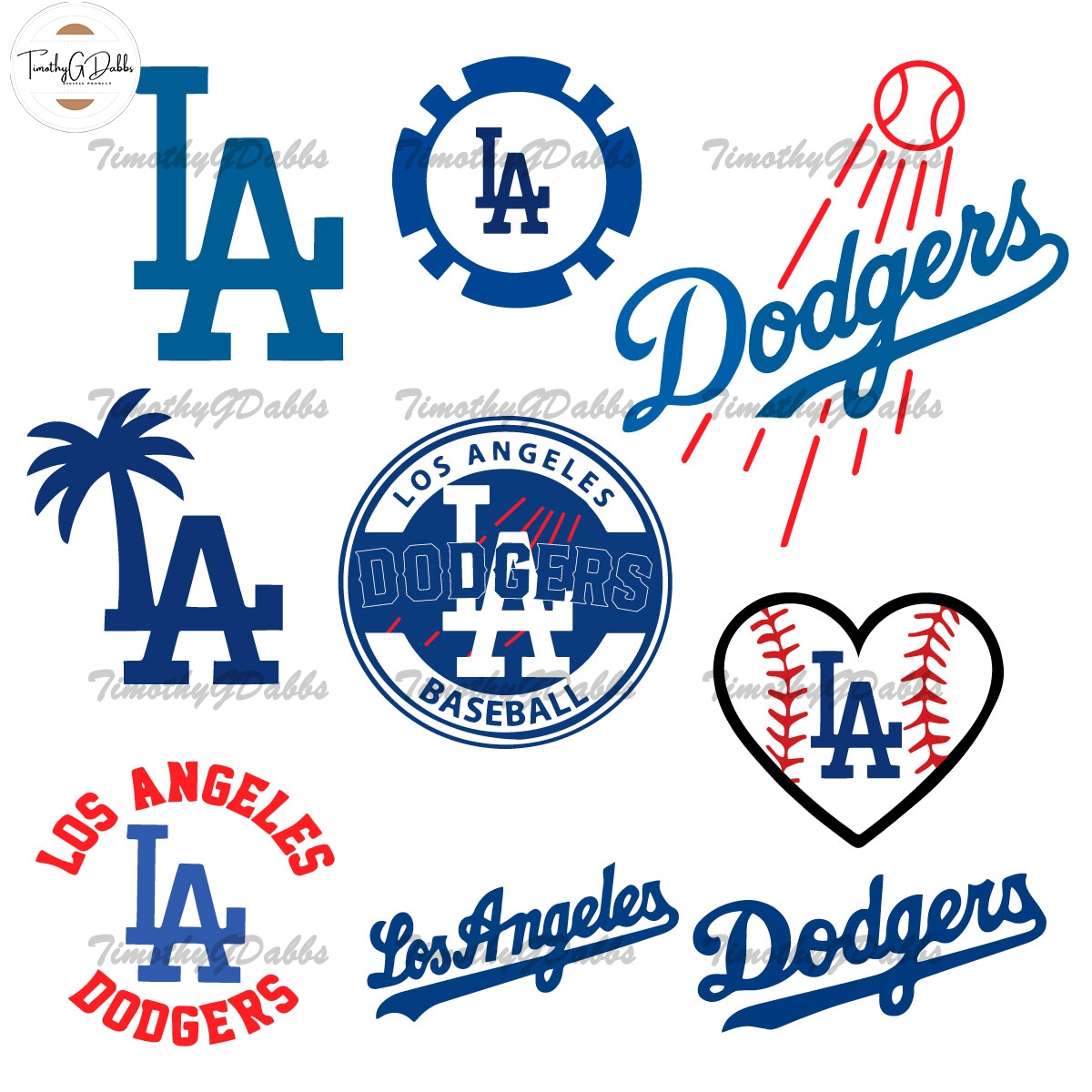 LA Dodgers Baseball SVG Bundle,Fathers Day Svg, Independence | Inspire ...
