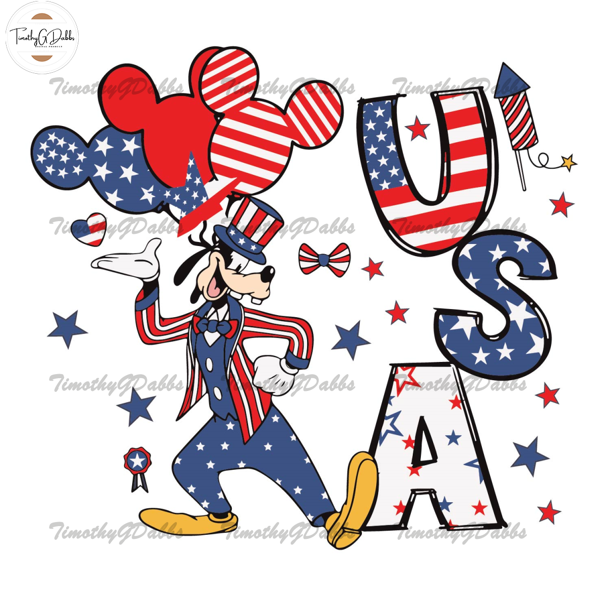 USA Goofy SVG PNG, Disney Friends America SVG, Goofy 4th of | Inspire ...