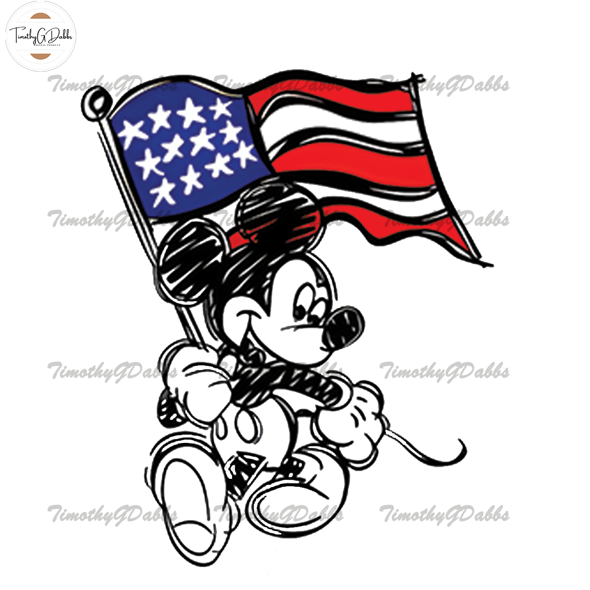 July 4th Flag Mickey PNG, Mickey Flag, Disney 4th of July 20 | Inspire ...