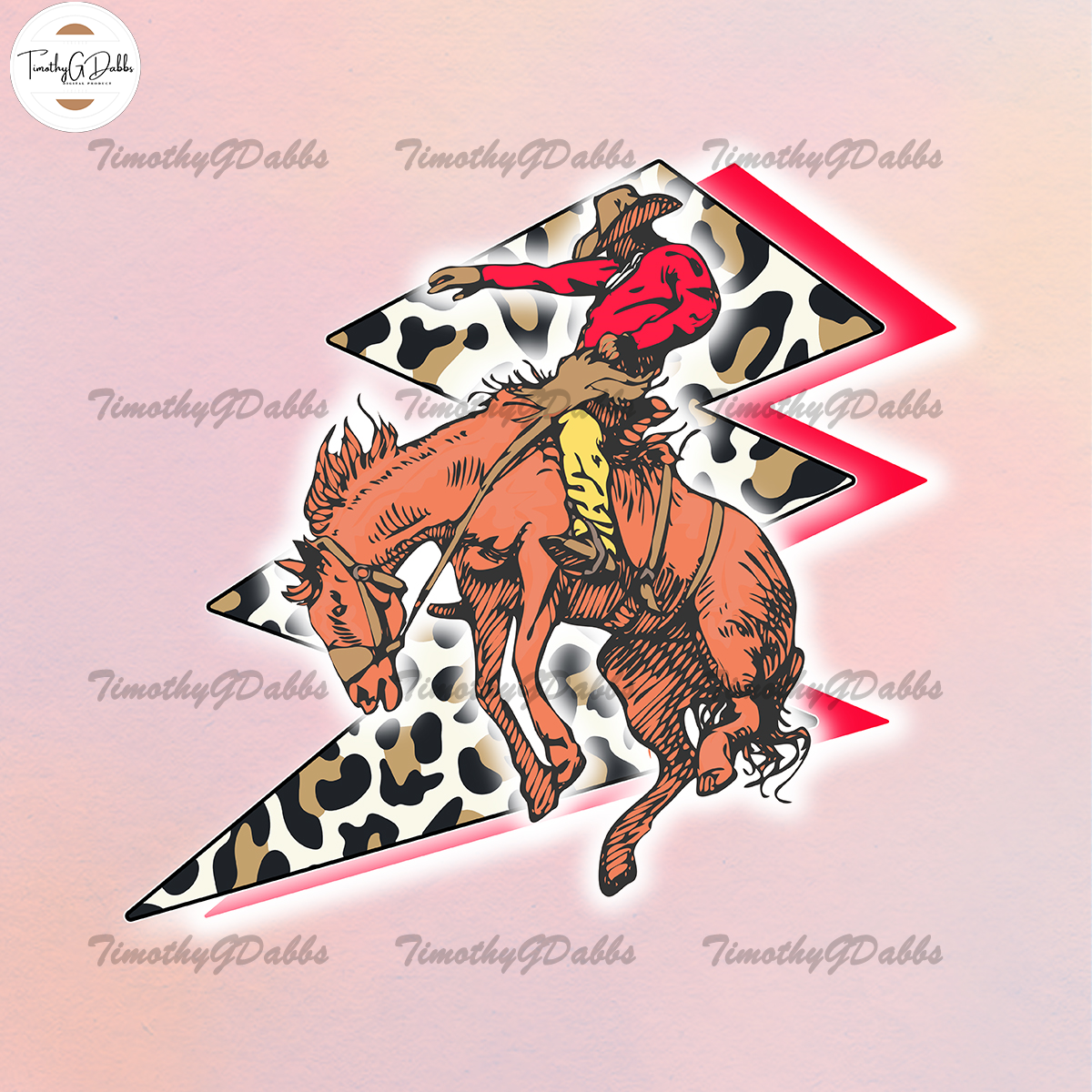 Leopard Thunder Bolt Print Rodeo Cowboys PNG,Fathers day svg | Inspire ...