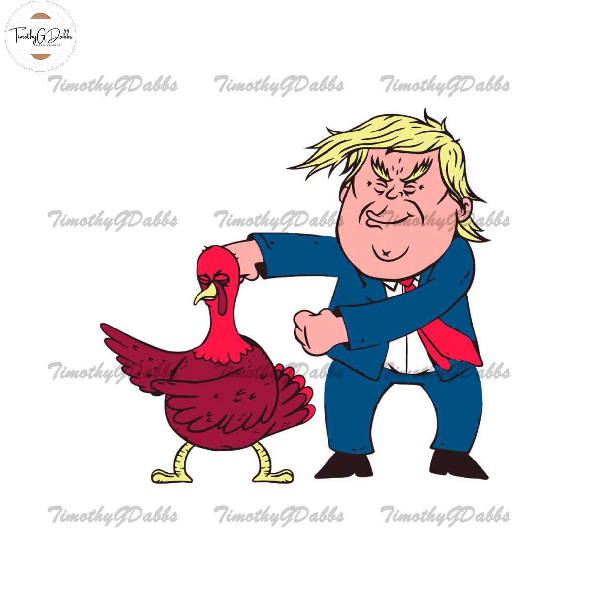 Turkey Trump Floss Thanksgiving Flossing Floss Funny SVG PNG | Inspire ...
