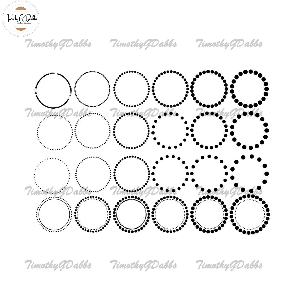 Dotted Circle Svg, Dotted Circle Clipart, Dotted Frame Svg, | Inspire ...