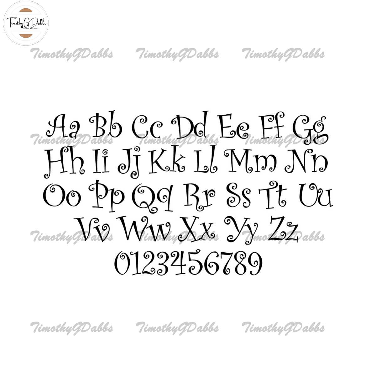 Curly Font SVG TTF, Curl Letters, Curly Cue Font, Elf Font, | Inspire ...