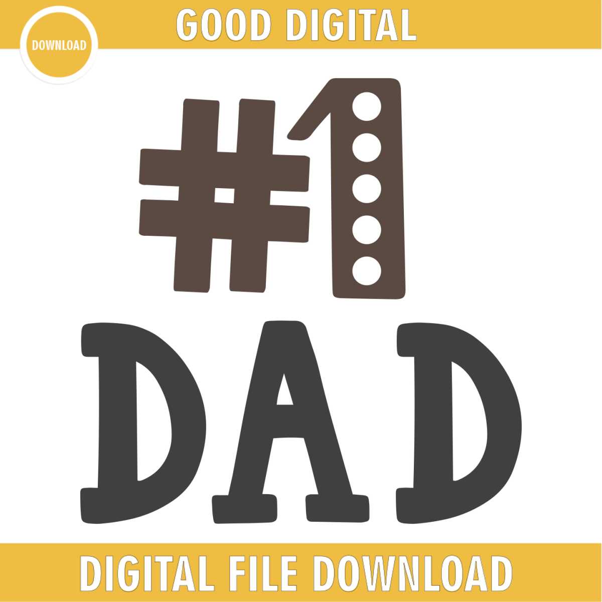Number 1 Dad SVG | Inspire Uplift
