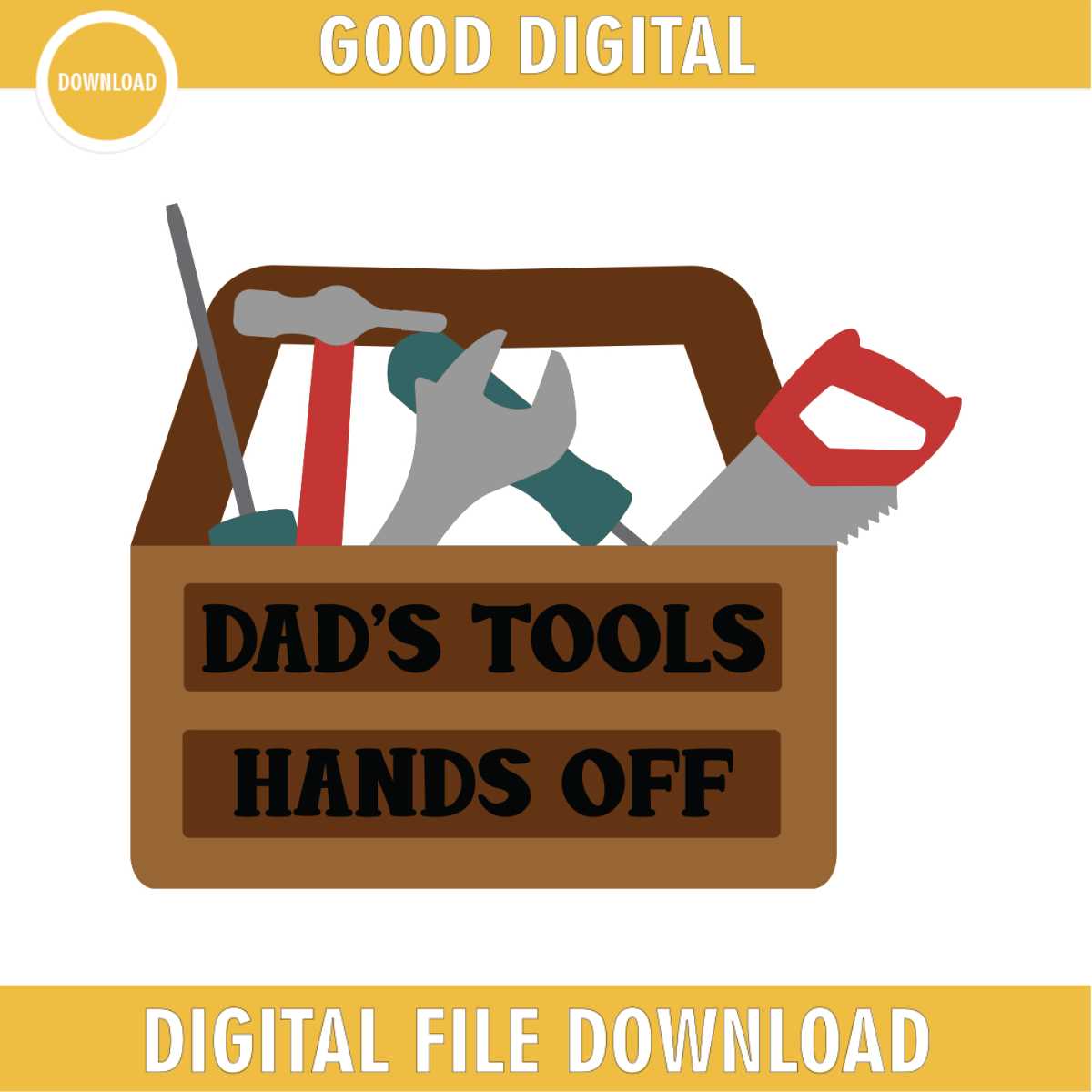 My Dad Fix It Dad's Tools Hands Off Svg | Inspire Uplift
