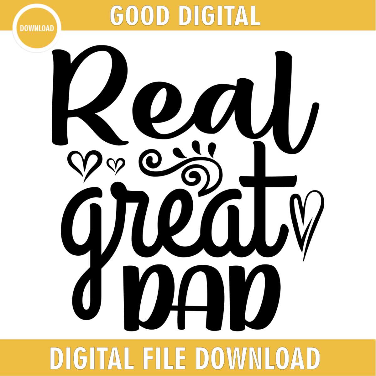 Real Great Dad Svg File For Cricut | Inspire Uplift