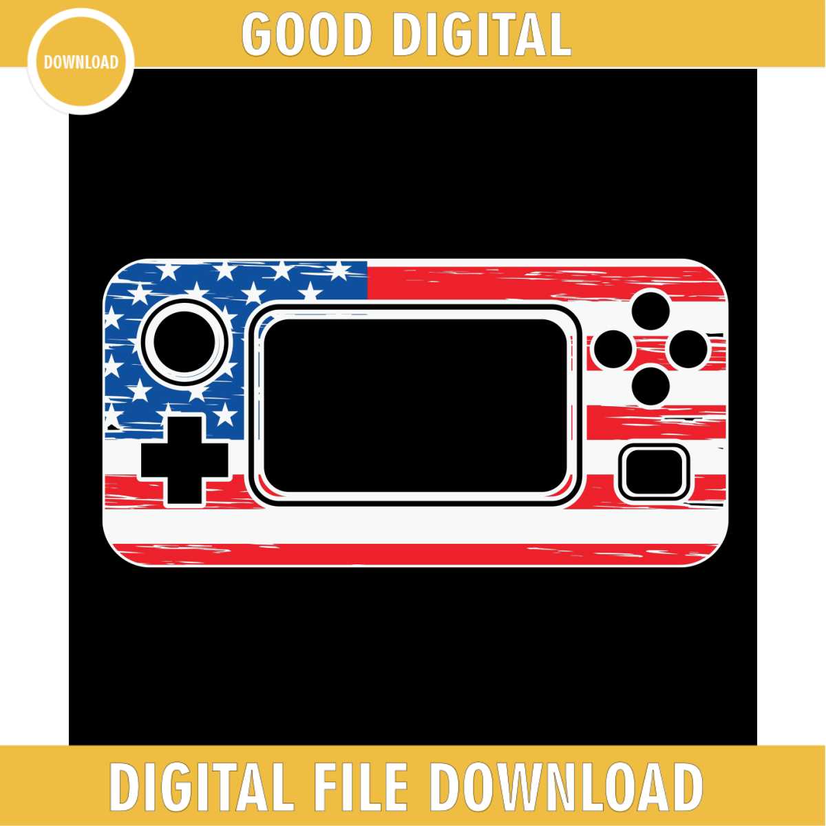 American Flag Game Console SVG | Inspire Uplift