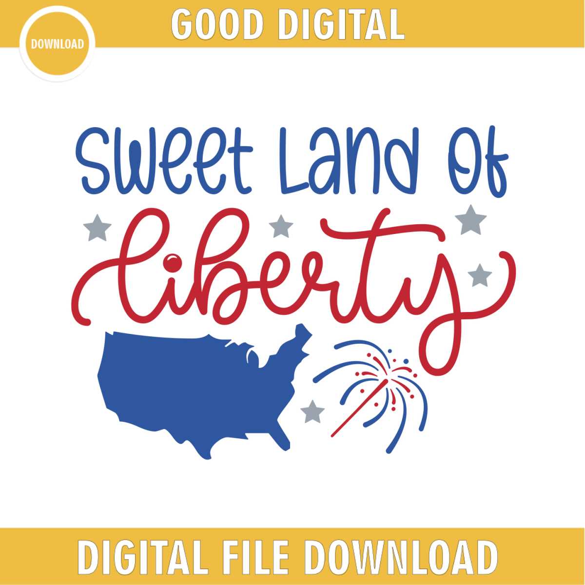 Sweetland Of Liberty American Map SVG | Inspire Uplift